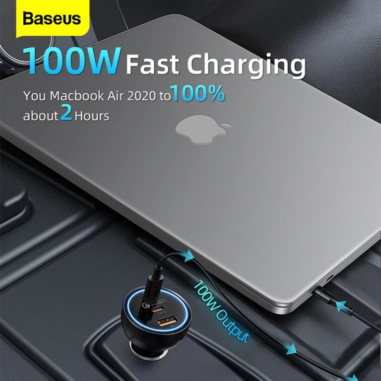 BASEUS Qualcomm QC 5.0 Technology Multi-Port Fast Charge 160W Car Charger
