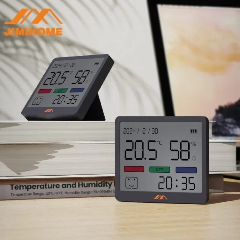 JIMIHOME JM-G3002 Digital Clock Thermometer Humidity Monitor