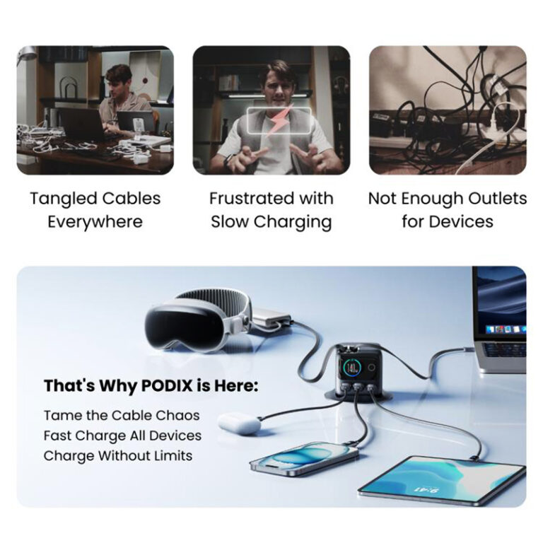 Joyroom Podix 140W 5-Port Desktop Gan Charger - Seasons 12