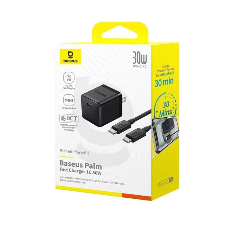 Baseus Palm Fast Charger 1C 30W US Plug